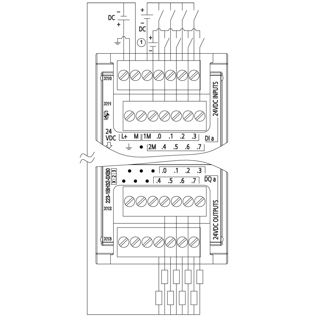 Digital IO Module - SM1223 - 8XDI 8xDO - (6ES7223-1BH32-0XB0) for PLC ...