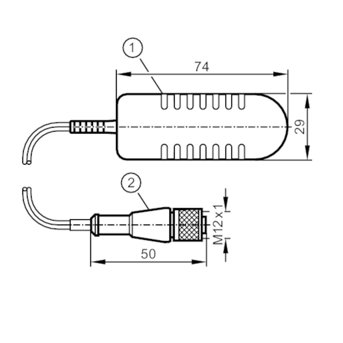 E80120 Power Supply 24VDC/1.0A/EU with M12 sensor connector | DamenCNC B.V.
