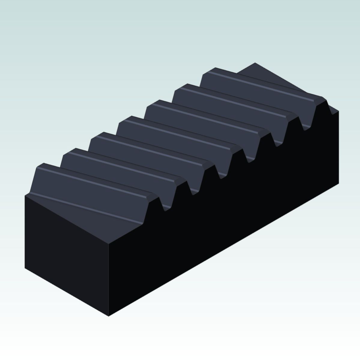 Mounting Template for Helical Rack Module 4 Q6 39x39x110mm | DamenCNC B.V.